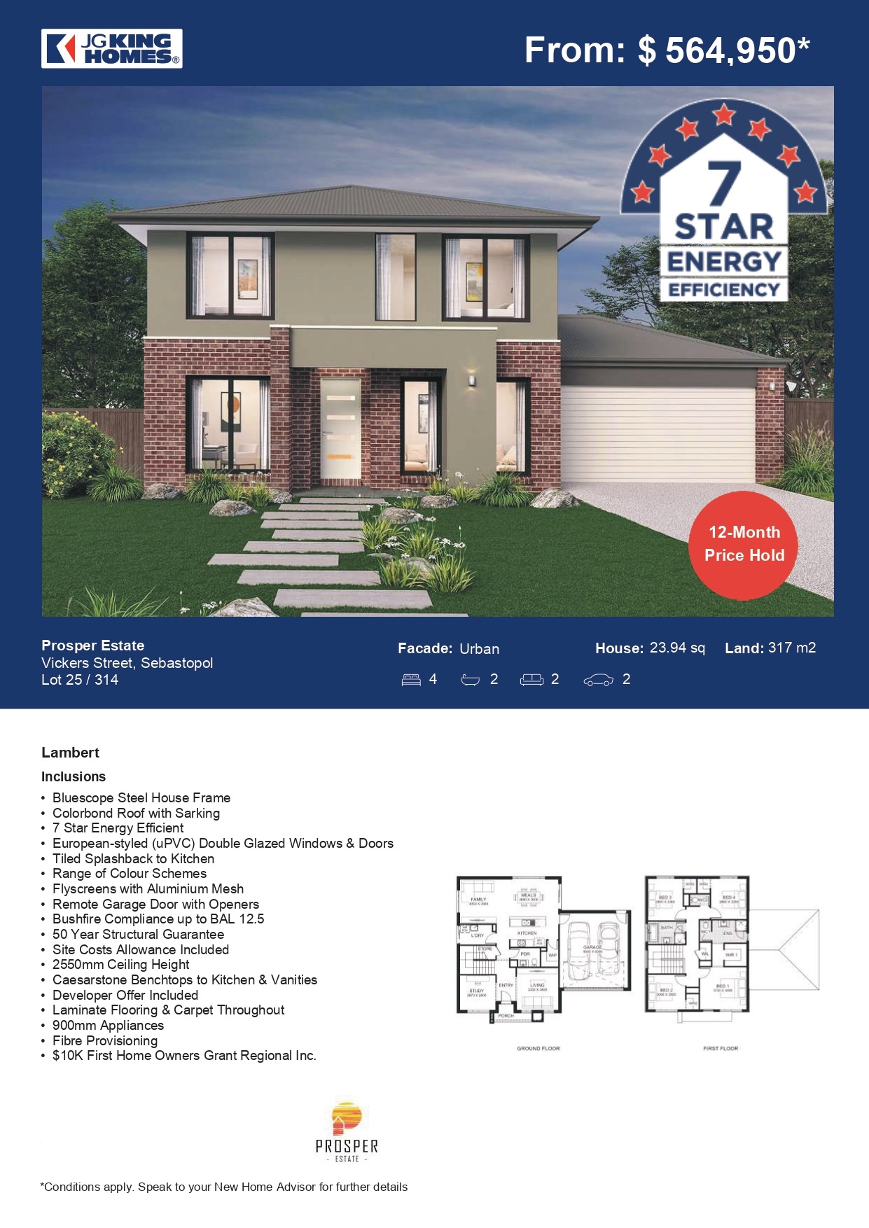 [House & Land] Lot 25: Lambert by JG King Homes @ Prosper Estate - Sebastopol | OpenLot